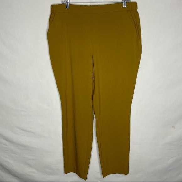 Nine West | Pants & Jumpsuits | Nine West Mustard Yellow Crop Pull On ...